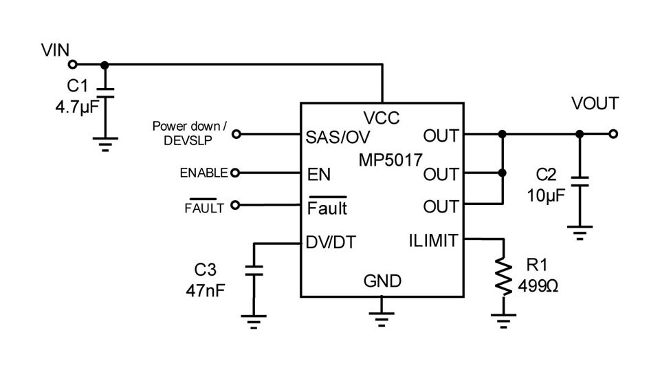 MP5000A | 12V, 5A Programmable Current Limit Switch with different SS ...