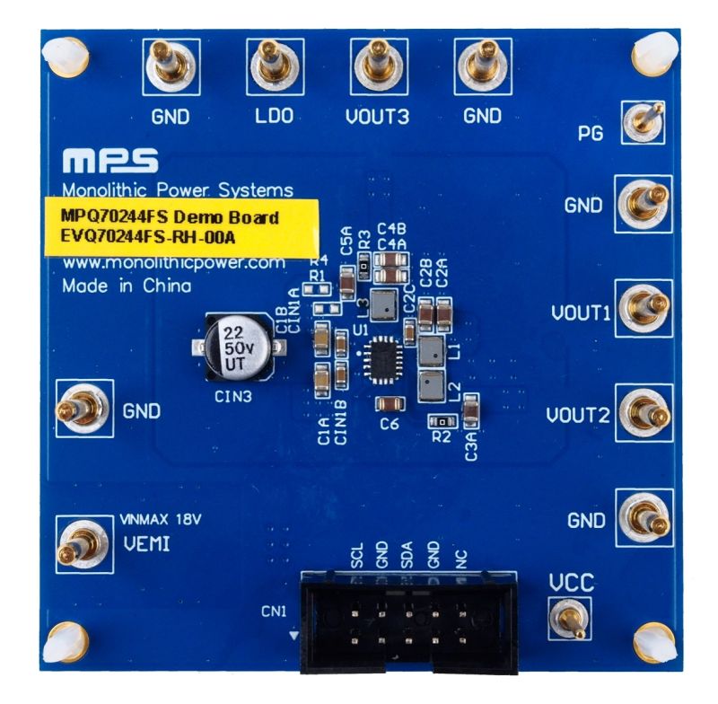 EVQ70244FS-RH-00A | MPSafeTM, ASIL-B, 18V, 4-Channel PMIC with 3 Bucks and 1 LDO, Enhanced PMBus ...