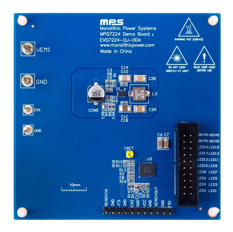 EVQ7224-QJ-00A | 16-Channel, Current Sink LED Driver with Built-In Animation Evaluation Board ...