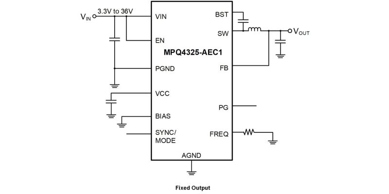 MPQ4325-AEC1 | 36V, 5A, Low Quiescent Current, Synchronous Step-Down ...