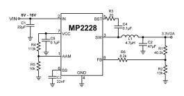 MP2228 | High-Efficiency, 2A, 16V, 800kHz, Synchronous, Step-Down ...