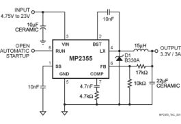 MP2355 | 3A, 23V, 380KHz Step-Down Converter | MPS