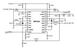 MP2364 | Dual 1.5A, 23V, 1.4MHz Step-Down Converter | MPS
