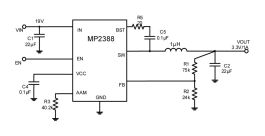 MP2388 | High Efficiency 1A, 21V, 2MHz Synchronous Step Down Converter ...