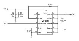 MP5001 | 5V, 1A- 5A Programmable Current Limit Switch | MPS