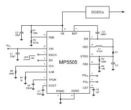 MP5505 | 7V, 4A, High-Efficiency Energy Storage and Management Unit for ...