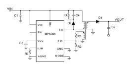 MP6004 | Primary-Side Regulated Flyback/Buck 80V, 3A DCDC Converter | MPS