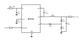 MP8709 | Converters | High Efficiency 4A, 21V, 500kHz Synchronous Step ...