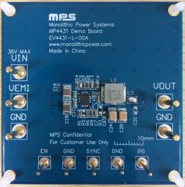 EV4431-L-00A | 36V, 1A, Low Quiescent Current Synchronous Step-Down Converter Evaluation Board | MPS