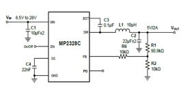 MP2328C | High-Efficiency, 28V, 2A, 450kHz, Synchronous Step-Down ...