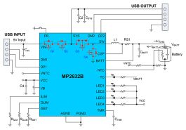 MP2632B | All-In-One, 3A, Battery Charger with 3A Boost Current with ...