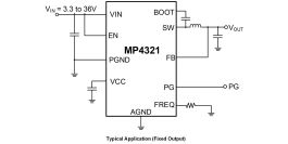 MP4321 | 36V, 1A, Configurable-Frequency, Low-IQ, Ultra-Compact ...