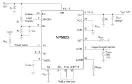 MP5023 | 16V, 50A, 1.1mΩ, Protection Device with Integrated MOSFET and ...