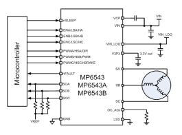 MP6543 | 12V, 2A, Three-Phase Power Stage with ENBL & PWM Inputs | MPS