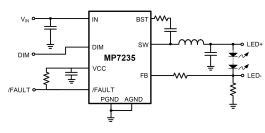 MP7235 | 36V, 3A, Synchronous Buck Infrared Radiation LED Driver | MPS
