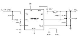 MP8639 | 16V, 6A, Fully Integrated, Low-IQ, Synchronous Step-Down ...