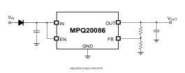 MPQ20086-AEC1 | 40V, 500mA, High-Accuracy, High-PSRR, Adjustable-Output ...
