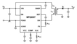 MPQ6007-AEC1 | Wide-Input, Primary-Side Regulated Active Clamp Flyback ...
