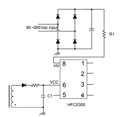AN043 - Flyback Converter Using Variable Off-Time Controller: HFC0300 | Application Note | MPS