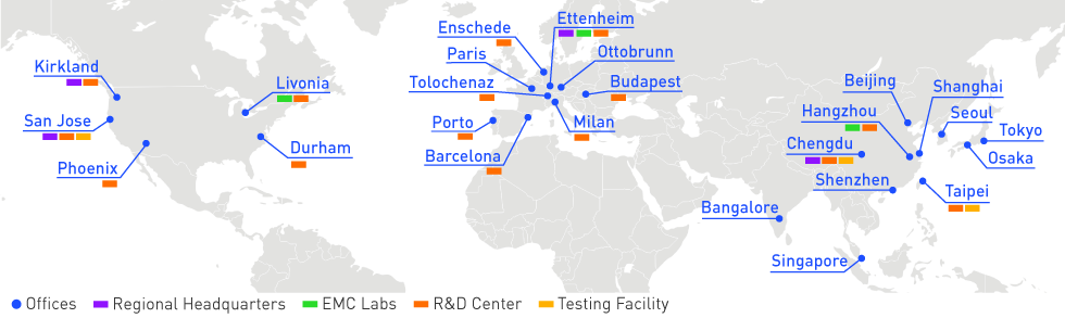 世界の拠点とお問い合わせ | MPS